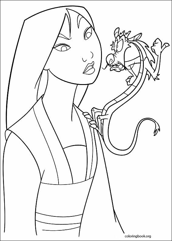 Mulan Coloring Pages For Kids