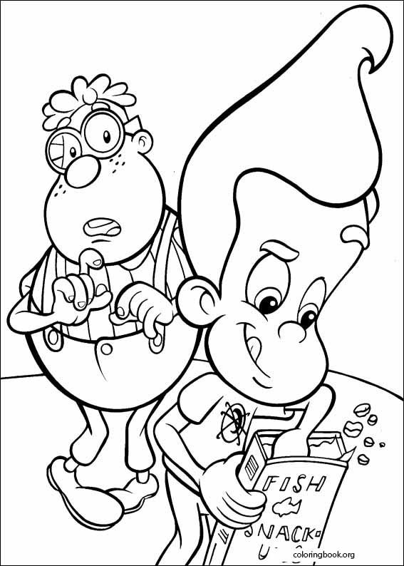 Jimmy Neutron Coloring Pages