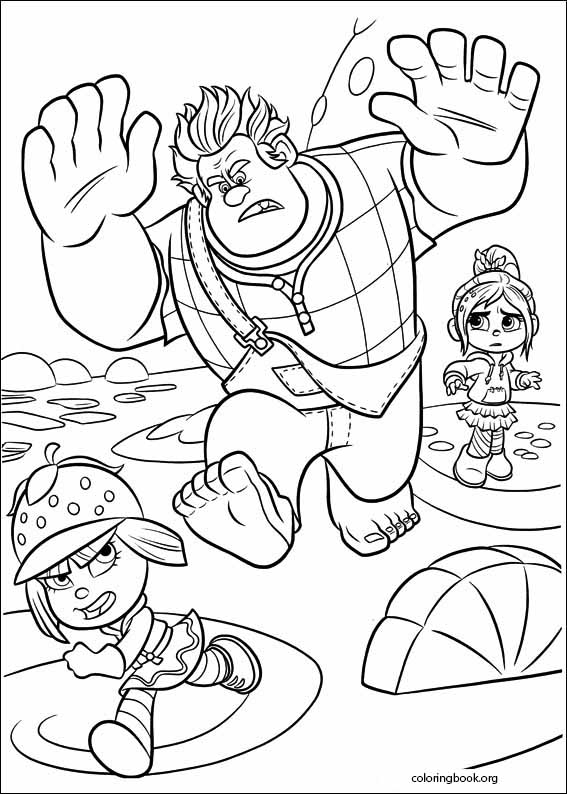 Free Printable Wreck It Ralph Coloring Pages